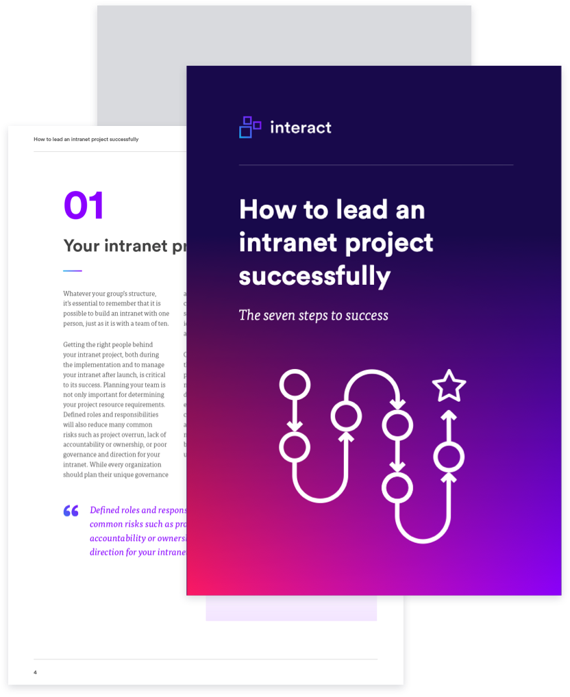 How to lead an intranet project successfully | Interact software