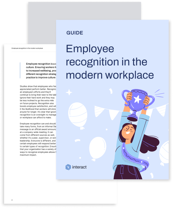 Employee recognition in the modern workplace | Interact software