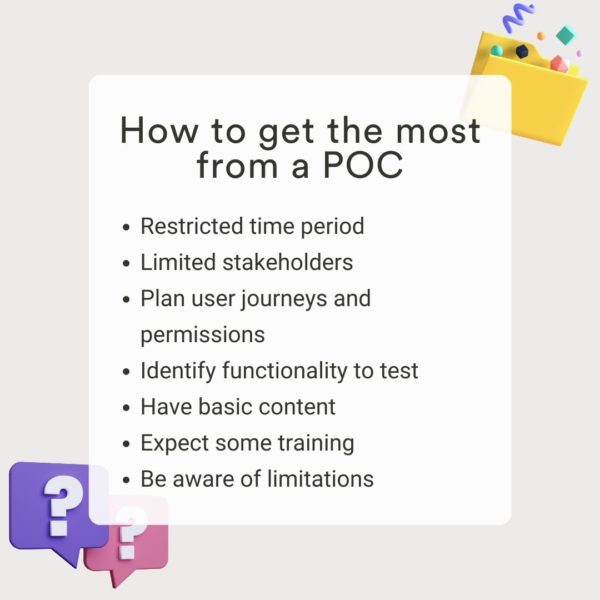 Intranet proof of concept: Definitions and uses for software buyers