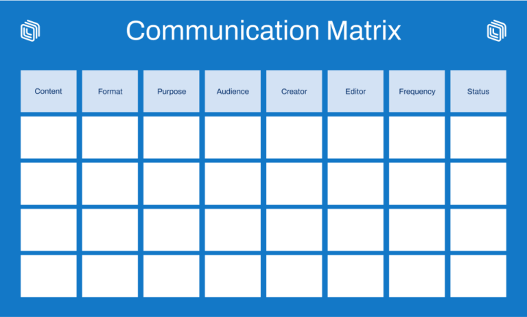 How to use a communication matrix in your internal comms plan ...