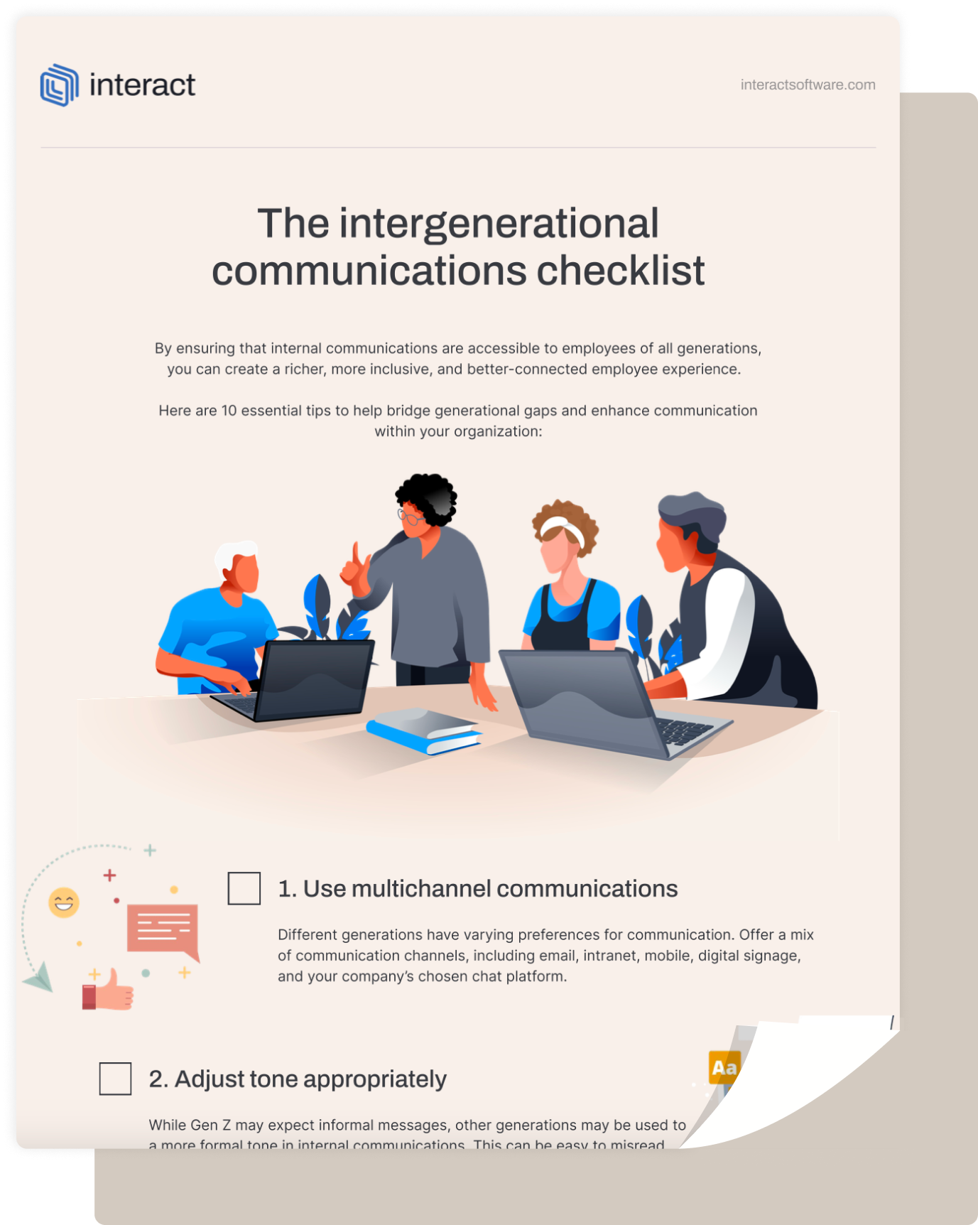 The intergenerational communications checklist | Interact Software