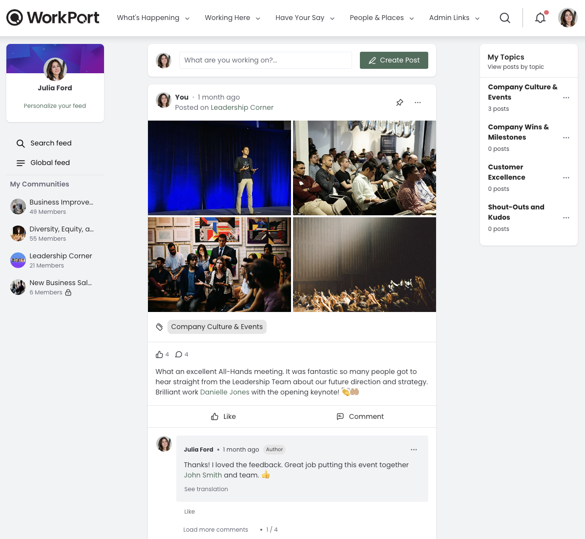 The best alternative to Workplace from Meta | Interact software