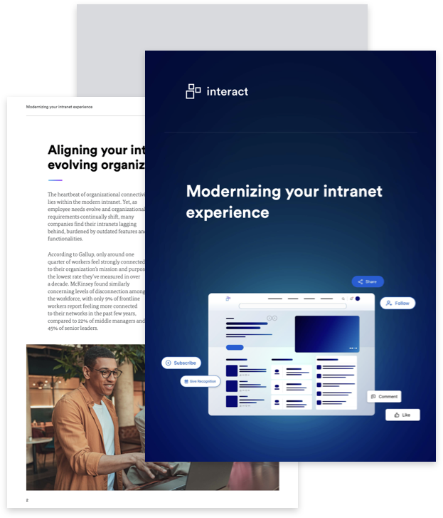 Modernizing your intranet experience | Interact software
