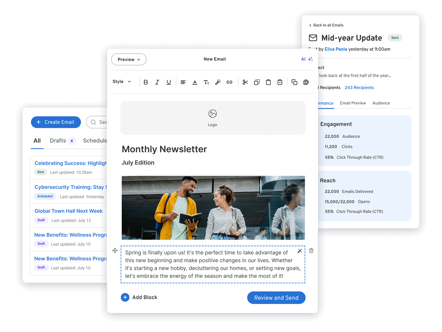 Email Newsletter | Interact software