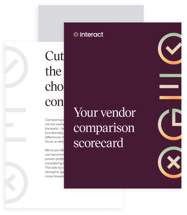 Your Vendor Comparison Scorecard | Interact software